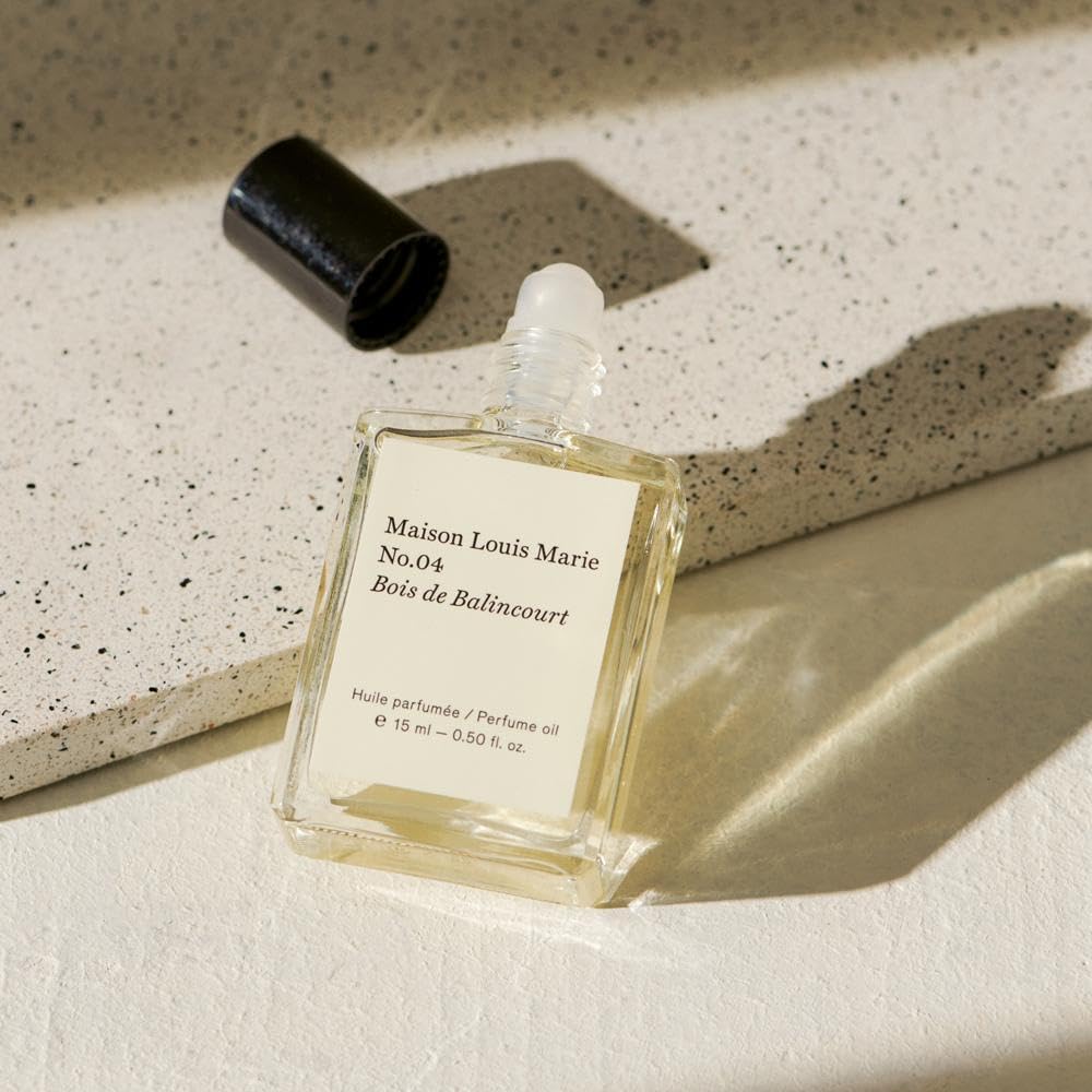Maison Louis Marie - No.04 Bois de Balincourt Natural Roll-On Perfume Oil | Luxury Clean Beauty + Non-Toxic Fragrance (0.5 fl oz | 15 ml)