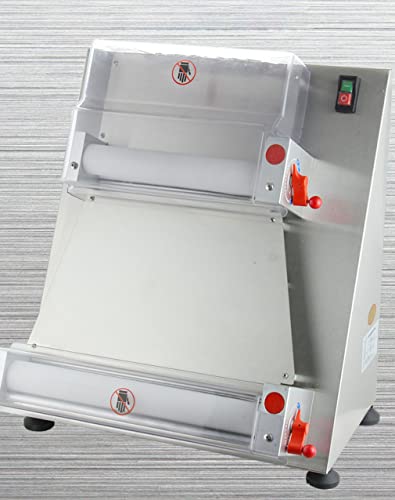 Commercial Dough Roller Sheeter, 600W Pizza Dough Roller Sheeter, 15" Electric Pizza Press Making Machine, 370W Automatically Pasta Maker Machine for Pizza Bread and Pasta
