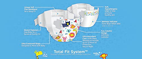 Comfees Premium Baby Diapers with Total Fit System for Boys & Girls, Size 5, 27Count, CMF-5