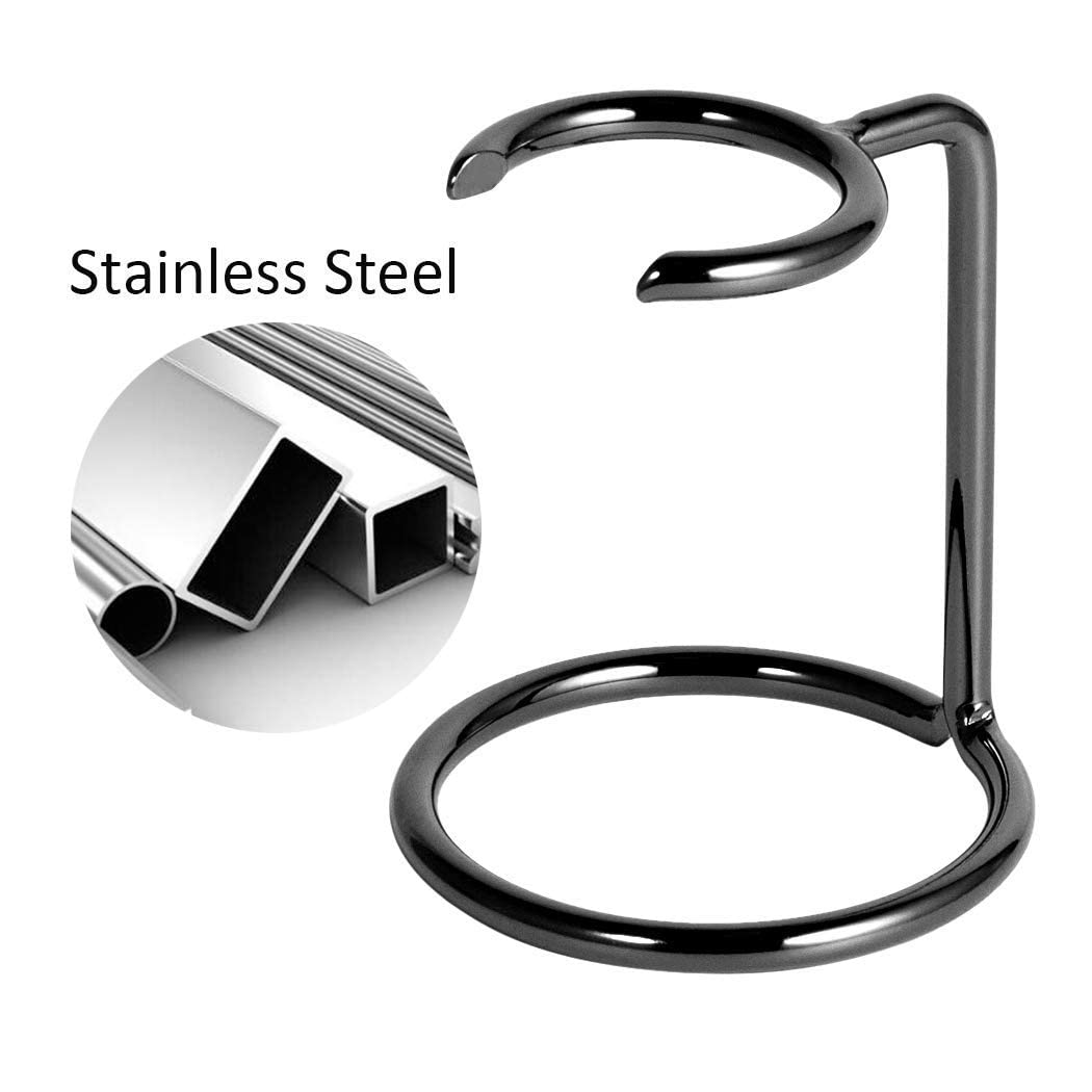 Shave Brush Stand Stainless Steel for Badger Shaving Brushes Holder Height 2.8inch/7cm Space Saver
