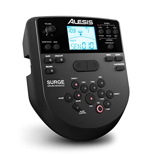 Alesis Drums Surge Mesh SE Kit and Drum Essentials Bundle - Electric Drum Set with USB MIDI Connectivity, Drum Throne and On-Ear Headphones