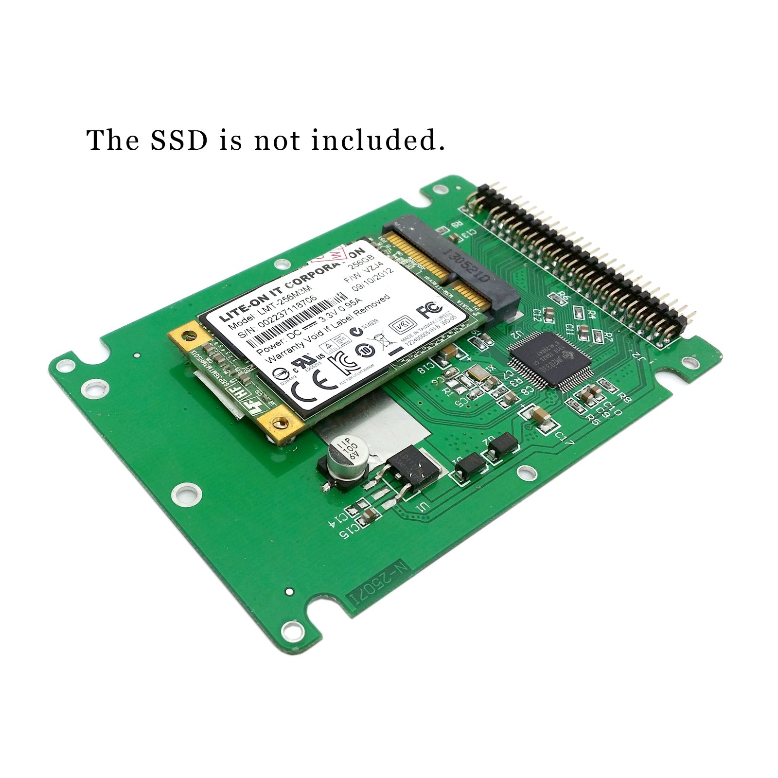 ChenYang mSATA Mini SATA SSD to IDE 44Pin 2.5 inch Hard Disk Case Enclosure Box White for Notebook Laptop
