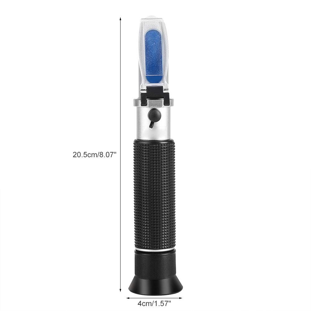 Alcohol Refractometer for Spirit Alcohol Volume Percent 0-80% Measurement, Hand Refractometer Alcohol Content Tester Meter, for Measuring Sugar Distilled Beverages Whiskey Brandy Wine