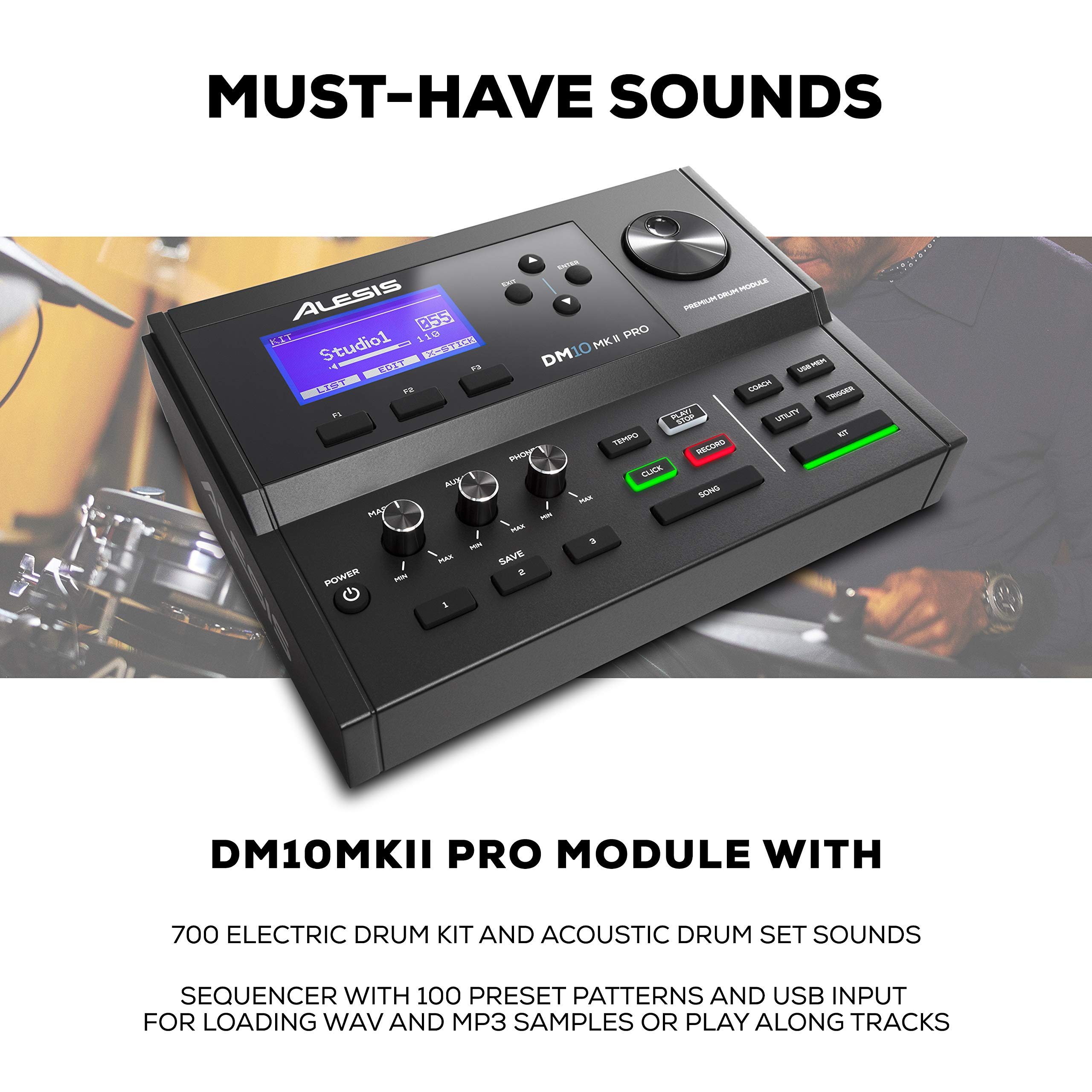 Alesis Strike Pro Special Edition β Electric Drum Set with Full-Sized Kick Drum, Hybrid Wood-Shell Toms and Snare, 4 Cymbals, Hi-Hat and 45000 Samples