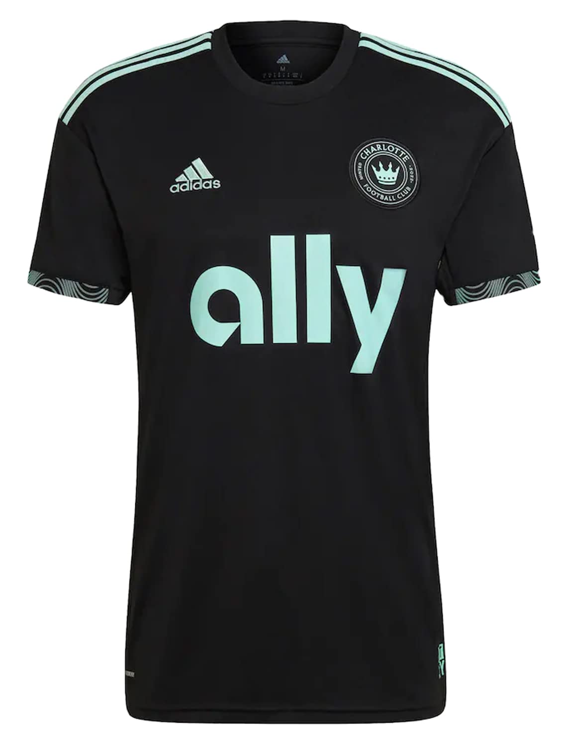 adidas Men's Charlotte FC Away Soccer 2022 Coat, Black, Large