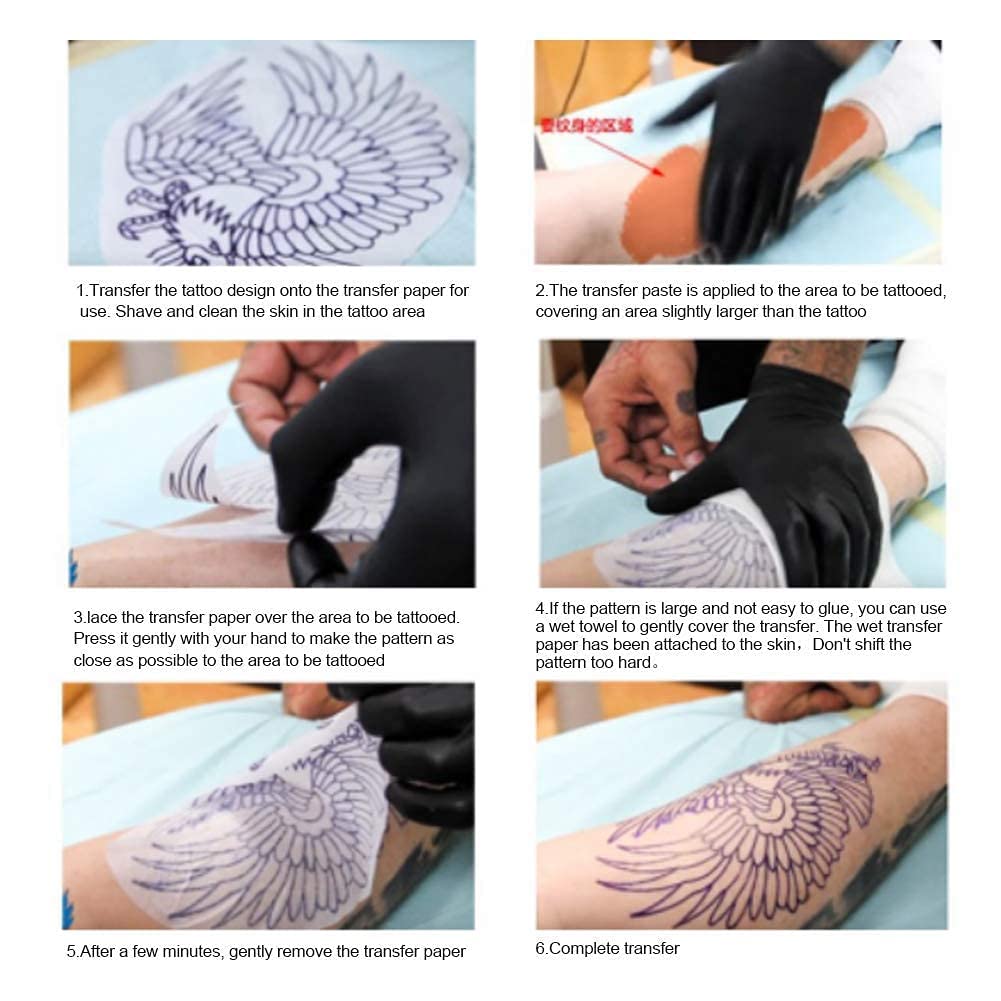 51g Tattoo Transfer Cream, Gel Skin Solution Professional Tattoo Transfer Soap Stencil Tattoo Supplies Accessories for Beginners Body Paint Stencil Primer