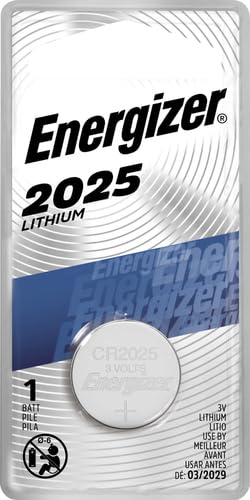 Energizer 2025 3V Batteries, 3 Volt Battery Lithium Coin, 1 Count