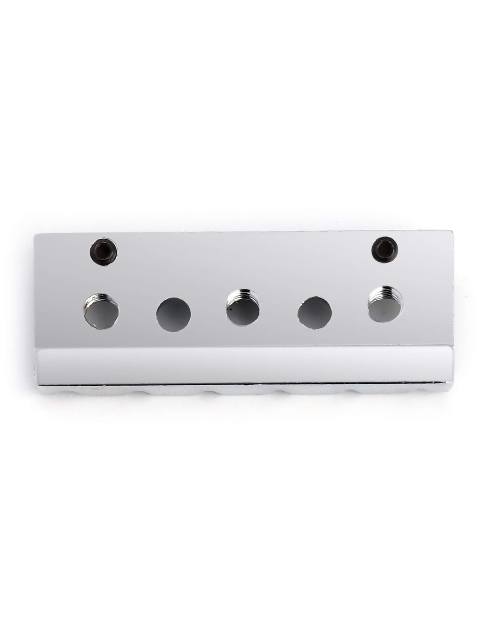 Bogart Guitar String Locking Nut for Floyd Rose Style Adjustable Height Locking Guitar Tremolo Bridge with Mounting Screw Shims and Wrench Chrome.