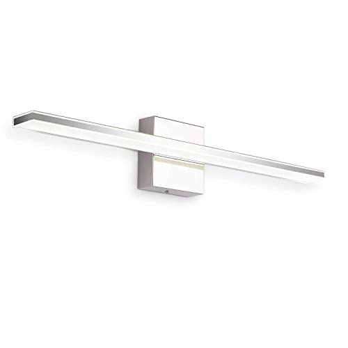 BRIVOLART LED Vanity Lights, 24 Inch 14W Cool White 6000K LED Bathroom Bedroom Vanity Light Fixtures Modern Chrome Bathroom Vanity Lights for Mirror