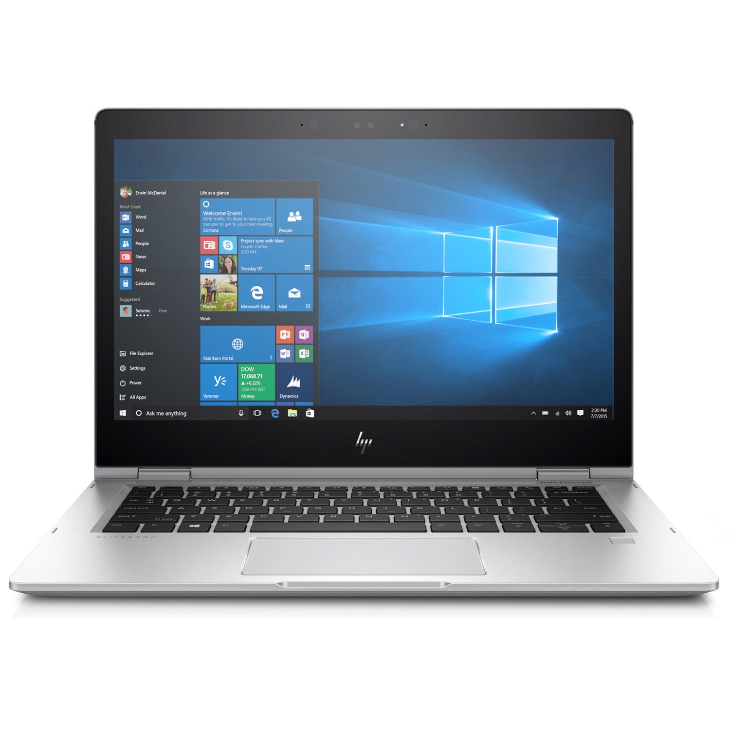 HP 2LF68US#ABA EliteBook x360 1030 G2 Laptop, 13.3"