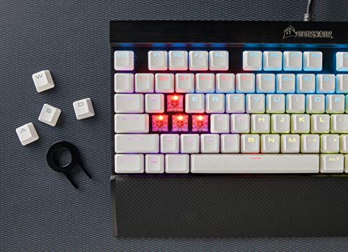 CORSAIR Gaming PBT Double-shot Keycaps Full 104/105-Keyset - White