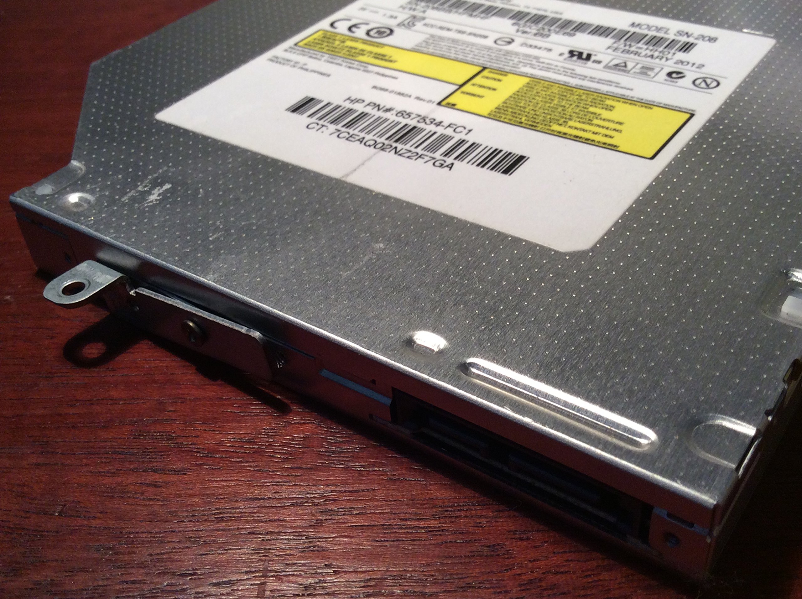 HP DVD Writer SATA CD-RW DVD±RW SN-208 PN 460510-800