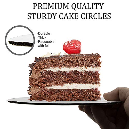 LEGLO Round Greaseproof Cake Boards β White Cake Circle Base, 6/8/10/12 inch, 5 of Each Size