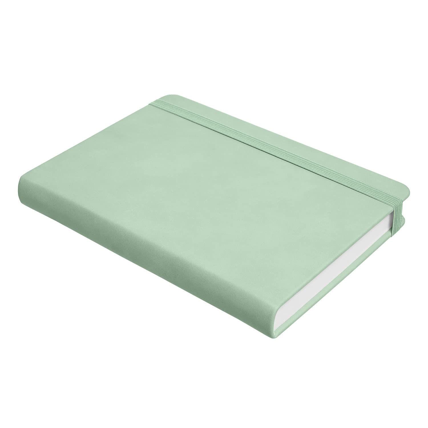 A5 Lined Soft Touch Journal - Thyme: Essentials. 240 Pages of Quality Lined Paper. Polyurethane Cover, Vertical Elastic Closure and Ribbon Page Marker by kikki.K