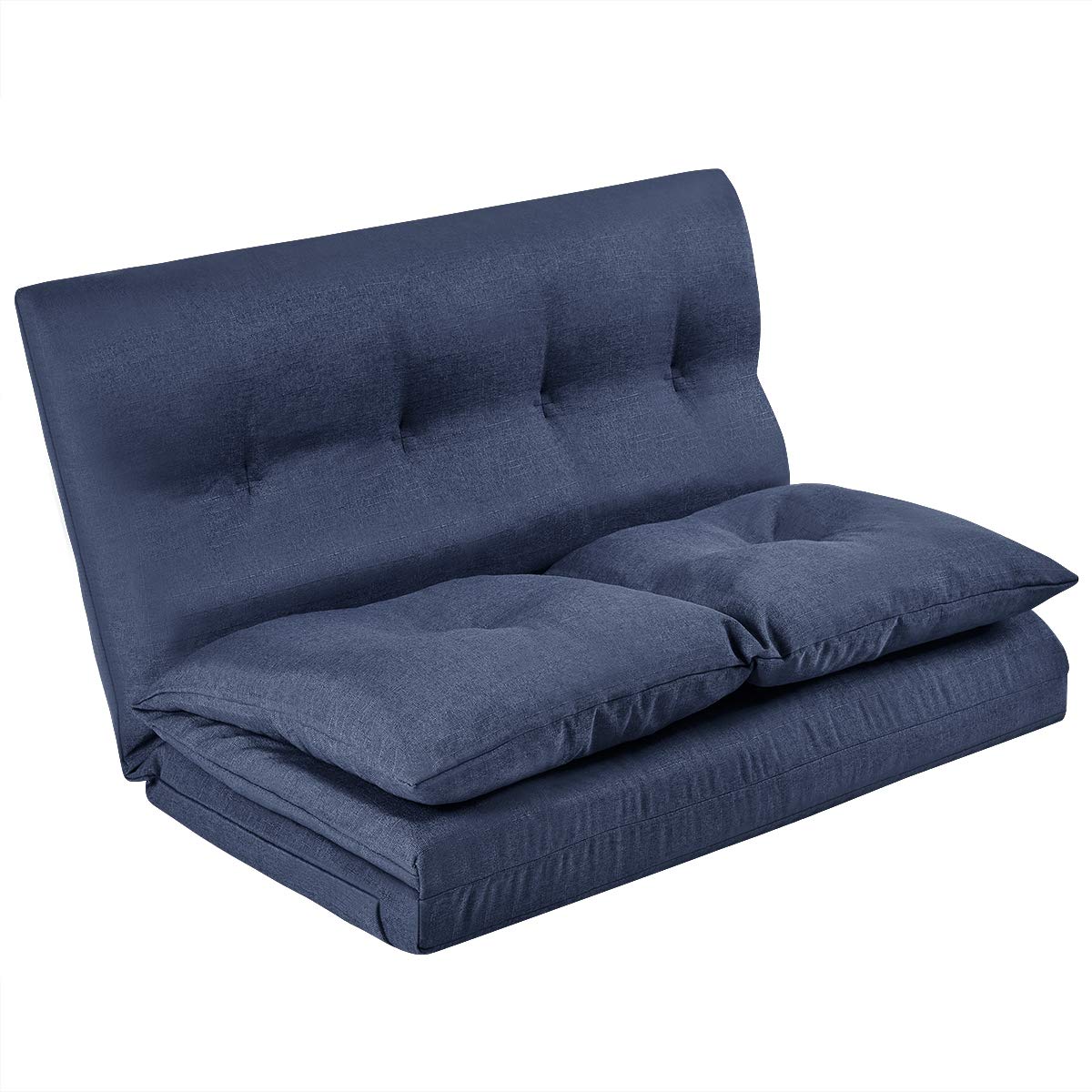 Merax Adjustable Fabric Folding Chaise Lounge Sofa Floor Couch 5-Position Sleep Sofa