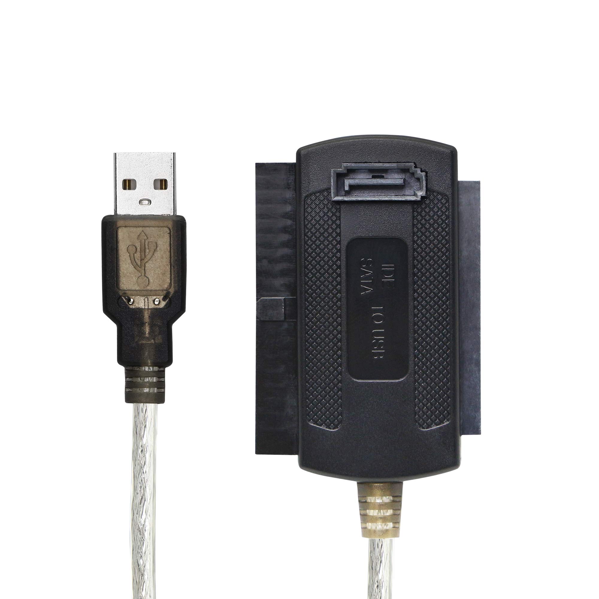 SinLoon USB to SATA IDE Converter Cable Adapter USB 2.0 to 2.5/3.5/5.25in IDE and SATA Adapter Cable (1.8FT White)