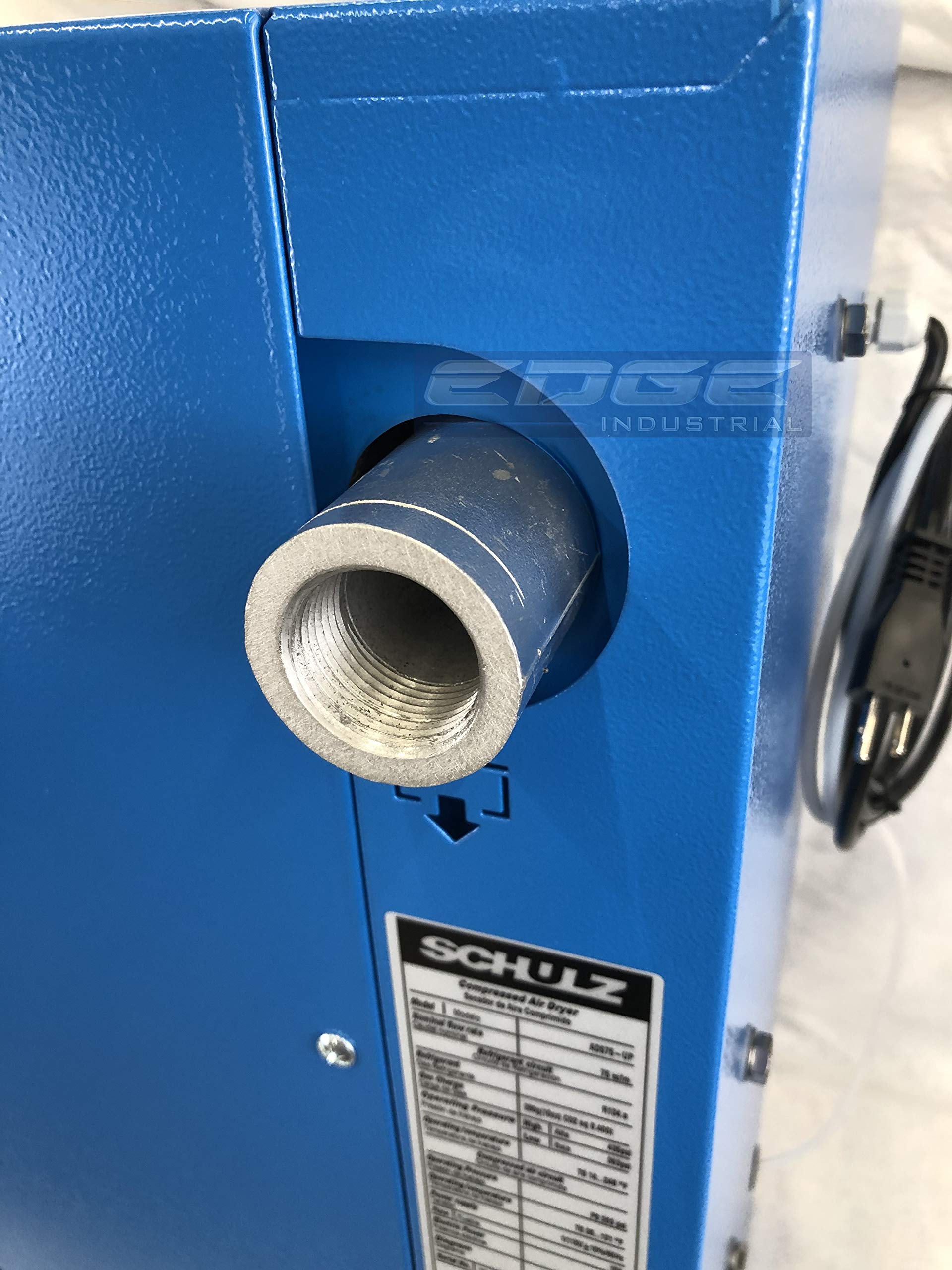 SCHULZ REFRIGERATED AIR DRYER FOR AIR COMPRESSOR, COMPRESSED AIR SYSTEMS, 75 CFM, GOOD FOR 15HP & 20HP COMPRESSORS (STAND ALONE DRYER)