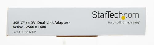 StarTech.com USB 3.1 Type-C to Dual Link DVI-I Adapter - Digital Only - 2560 x 1600 - Active USB-C to DVI Video Adapter Converter (CDP2DVIDP), Space Gray