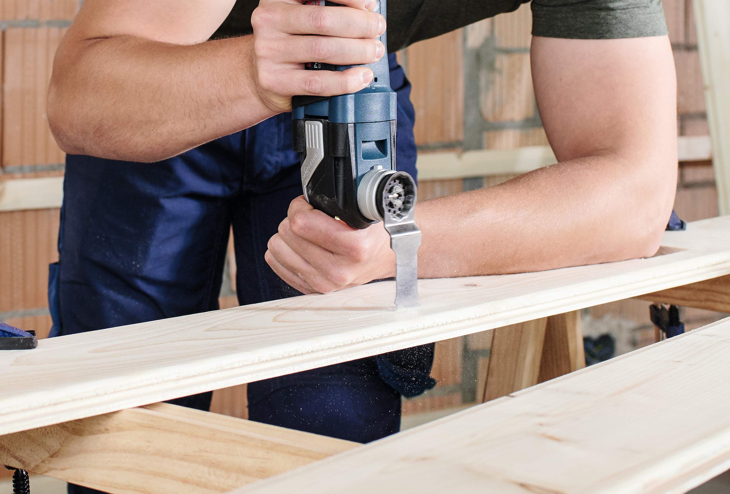 Bosch Professional 260925C108 3 TLG. Starlock Tauchsägeblatt Segmentsägeblatt Set (für Holz und Metall, Zubehör Multifunktionswerkzeug) 3-Piece Plunge Segment Saw Blade (Wood, Multi-Tool Accessory)