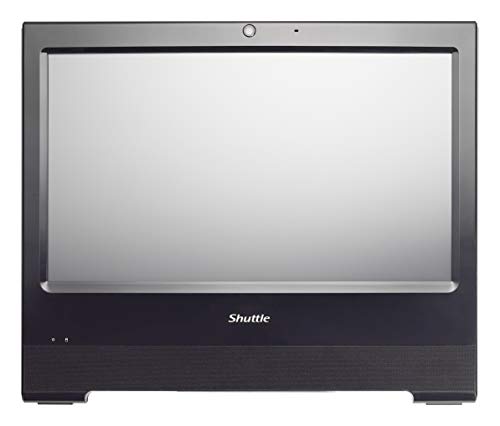 Shuttle XPC AIO X50V6 BLACK Intel Celeron 3865U Kabylake All-In-One Barebone PC, Fanless, IP54 Certified, VESA compatible