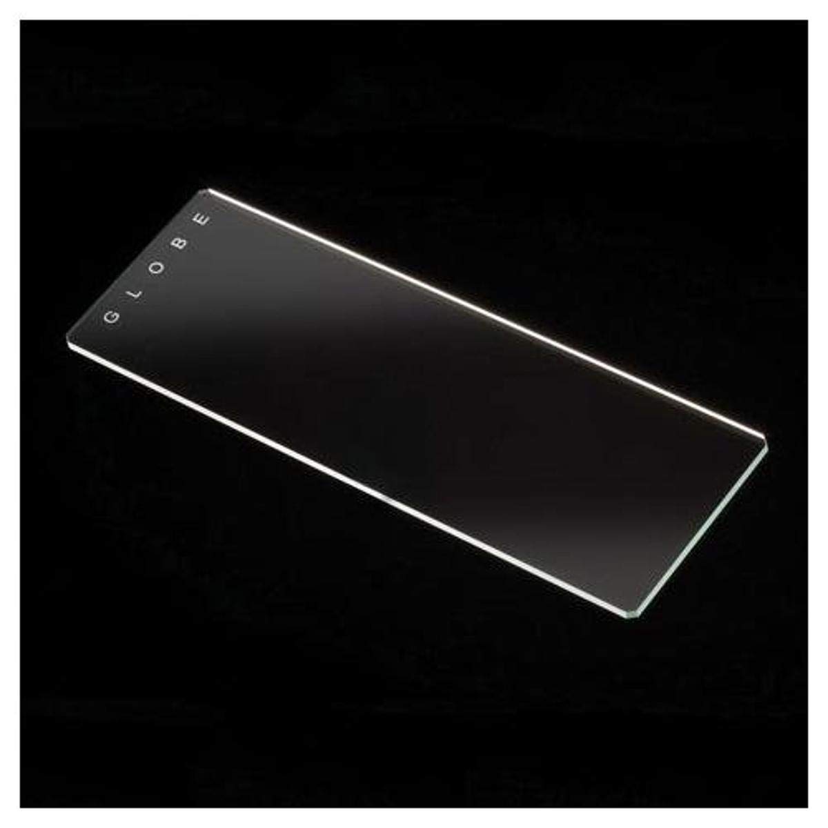 Globe Scientific 1321 Glass Microscope Slide, 25mm Width x 75mm Length, 90° Ground Edges and Safety Corners, Plain (Case of 1440)