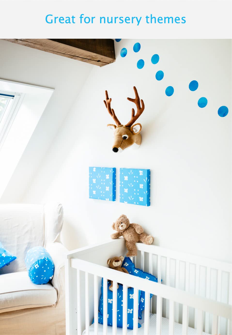 BAOUBEAR Plush Stuffed Deer Head β 17 Inch Hunting Toy, Handcrafted Trophy, Woodland Nursery Decor