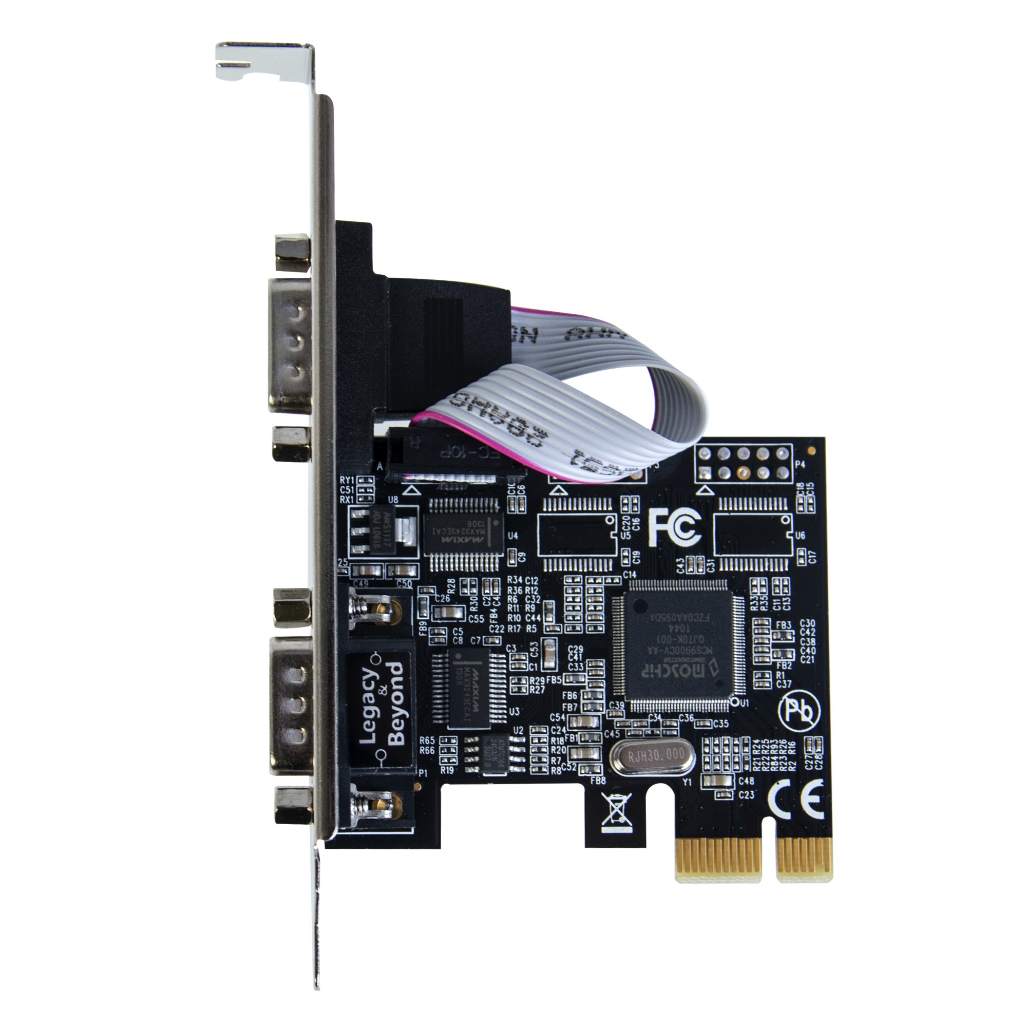 SIIG Legacy and Beyond Series 2 Port (Dual) Serial / RS-232 PCIe Card with 16C550 UART