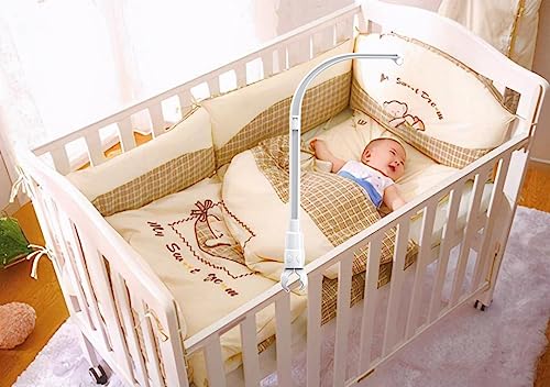 Accfore DIY 23 inches Crib Mobile Arm Nursery Mobile arm Baby Mobile Hanger, Mobile arm for Crib,The Claw Part can be Adjusted Width,DIY Toy Decoration (Crib Mobile Arm)
