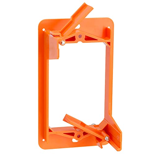 Cmple - Low Voltage Mounting Bracket 1 Gang Multipurpose Drywall Mounting Wall Plate Bracket β Single Gang