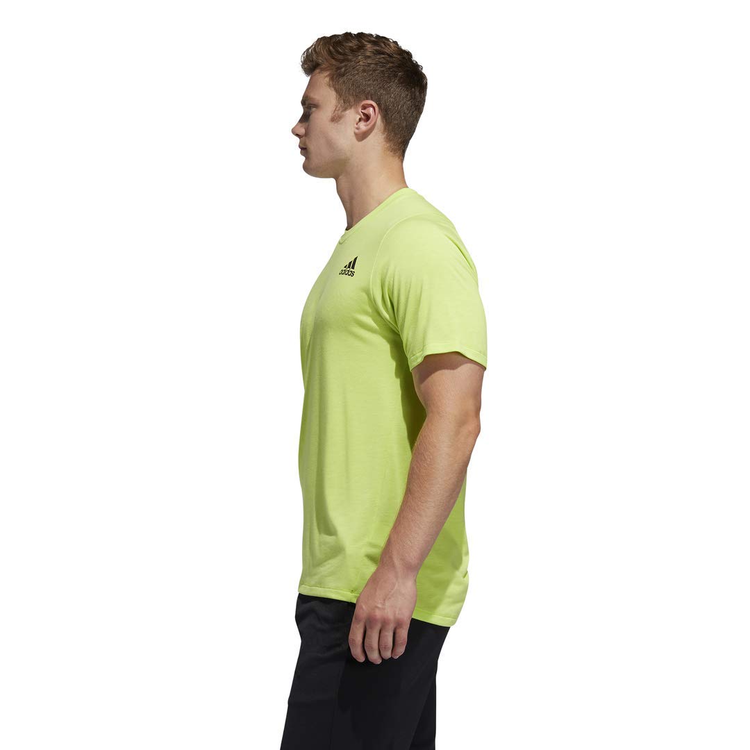 adidas Men's Freelift_Sport Prime Heather Tee Semi Solar Slime X-Large