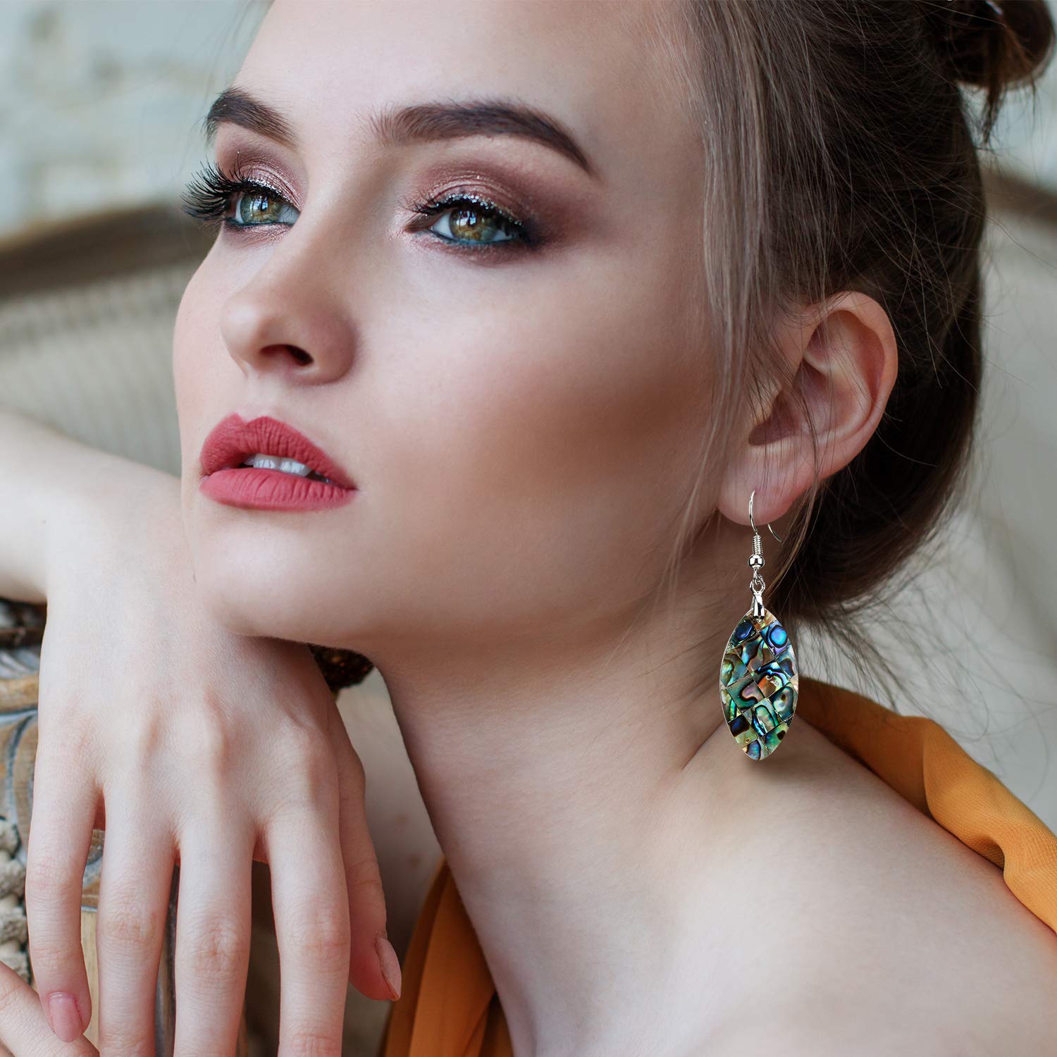 4 Pairs Bohemian Vintage Dangle Earrings Retro Rhinestone Earrings Boho Dangle Drop Earrings for Women (Fresh Style)