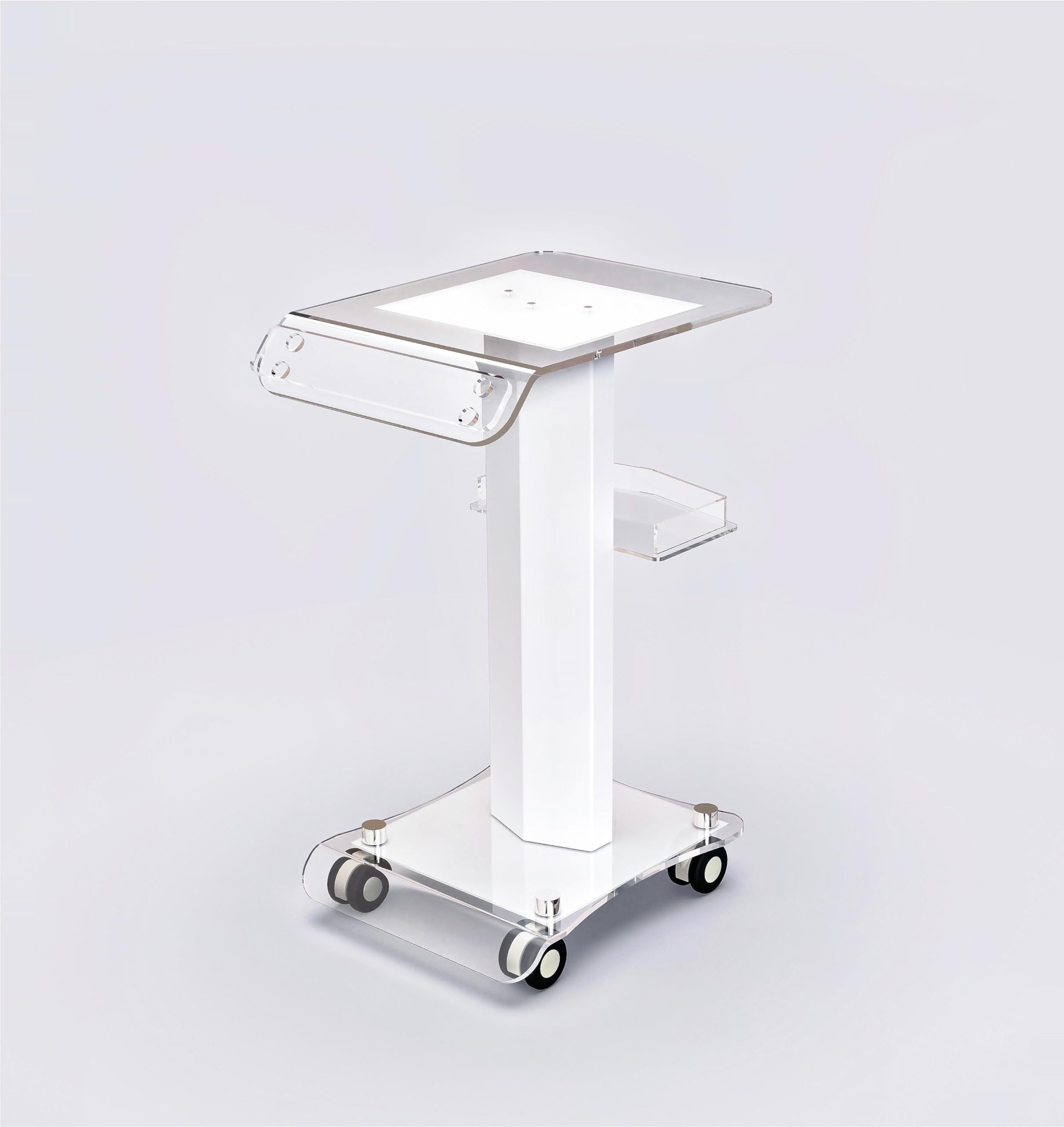 Acrtmatic Acrylic Modern Medical Trolley with Wheels for Dental Clinic 、Beauty Salon - Fashionable, Practical and Multi-Functional, Improve The Beauty Experience