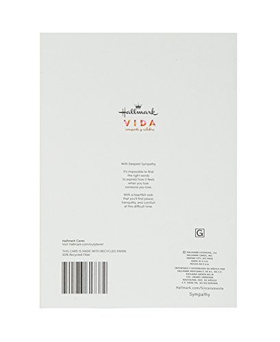 Hallmark Vida Spanish Sympathy Card (Foil Flowers) 0349RZM7021