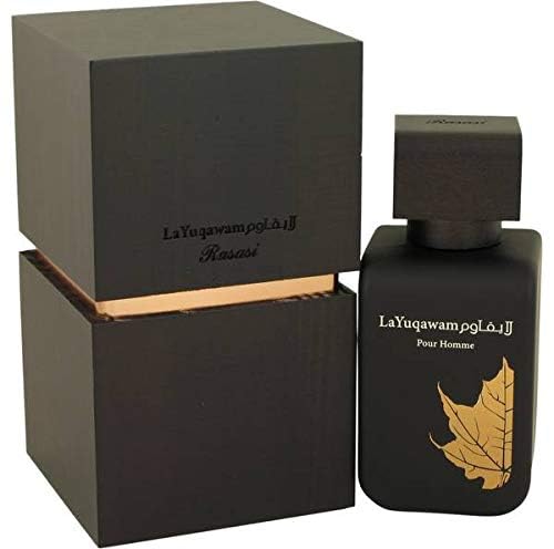RASASI La Yuqawam EDP (Eau De parfum) for Men 75 ML (2.5 oz) | Oudh Woody Notes with alluring flowery notes | Signature Arabian Perfumery Perfumes