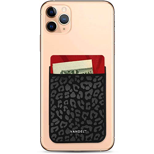 VANDEL Pocket – Stick-On Fabric Phone Wallet Stick On for Women, Cute Credit Card Holder for Phone Case, Stick On Back of Phone Fabric Sleeve for iPhone Pocket, Stretchy Wallet Phone Case