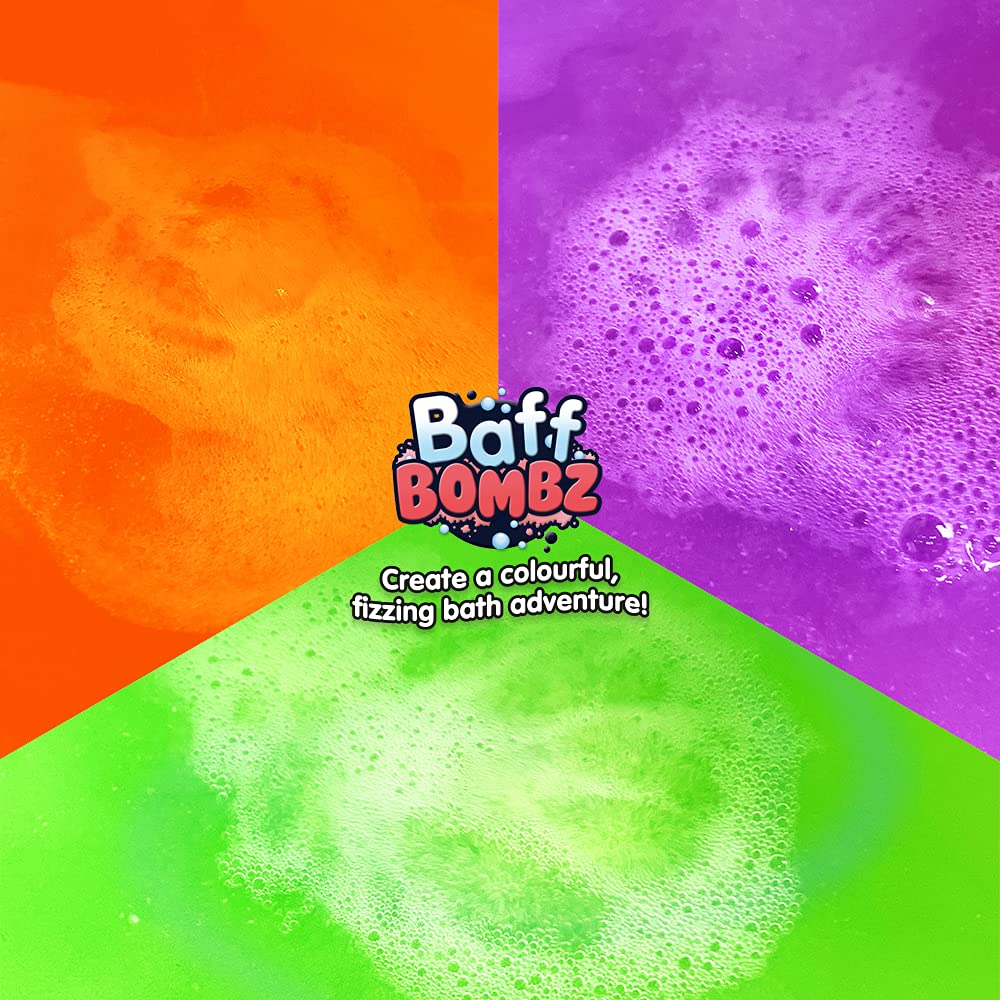 Bath Bombs Pack, Fizzing Vegan Bath Fizzers Gift Set for Children's Birthdays