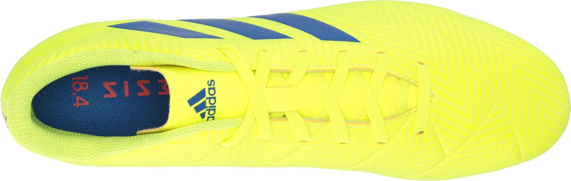 adidas Men's Nemeziz 18.4 FxG, Solar Yellow/Football Blue/Active red, 11 M US