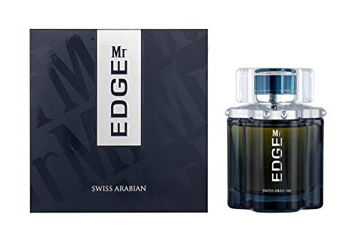 Swiss Arabian Mr EDGE - Luxury Products From Dubai - Long Lasting, Addictive Personal EDP Spray Fragrance - Seductive Signature Aroma - 3.4 Oz