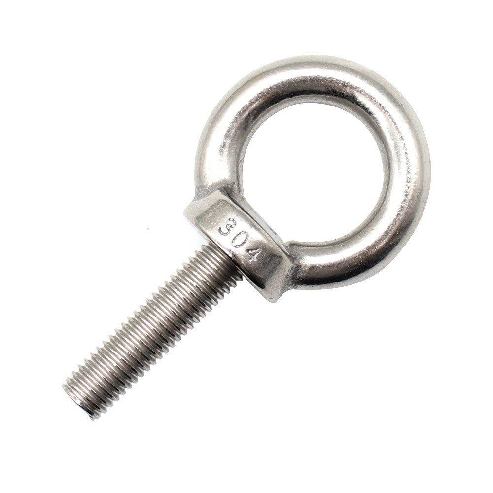 Eowpower 5 Pieces Stainless Steel M10 x 35 mm Ring Eye Bolts