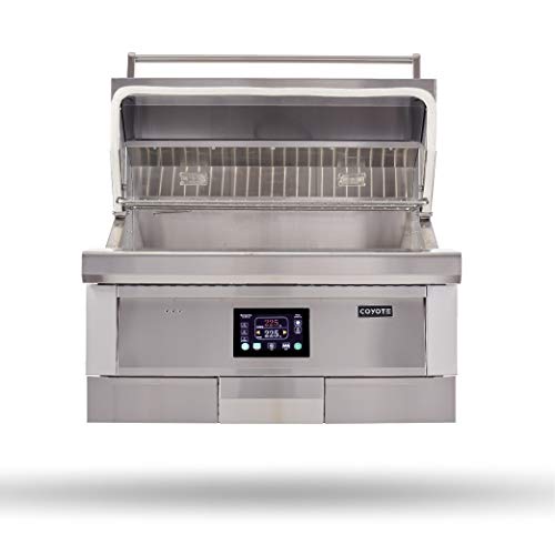 Coyote 36 Inch Built In Pellet Grill, Stainless Steel, 787 sq. inch Cooking Area - C1P36