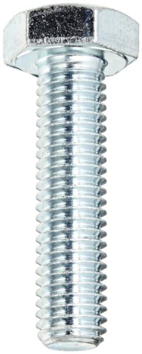 Class 10.9 Steel Cap Screw, Zinc Blue-Chromate Plated Finish, Hex Head, External Hex Drive, Meets DIN 933/ISO 898, 40mm Length, Fully Threaded, M10-1.5 Metric Coarse Threads (Pack of 25)