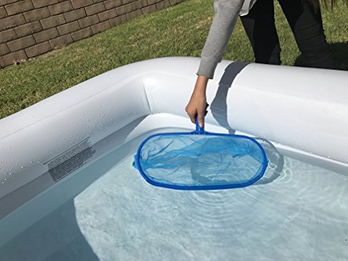 ATIE Pool Spa Leaf Skimmer Rake Net with Deep Pocket for Removing Leaves & Debris, Perfect for In-ground Pool and Above Ground Inflatable Pool