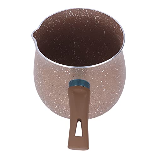 Aluminium Alloy Non Stick Milk Pan Mini Coffee Pot Saucepan Butter Warmer Melting Pot Lightweight Kitchen Cooking Pot(Coffee)