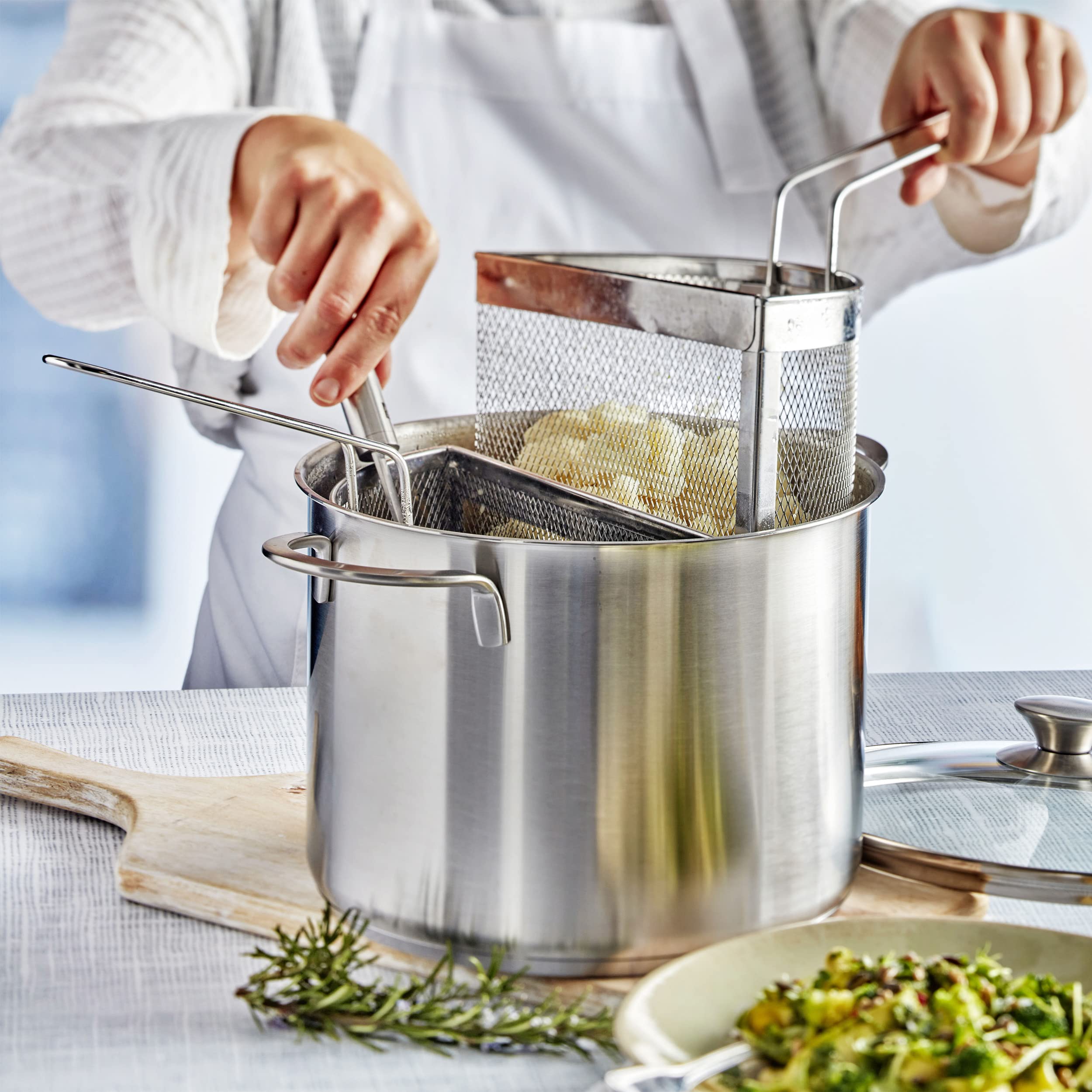 Demeyere Resto 8.5-qt Stainless Steel 7-In-1 Multi-Pot