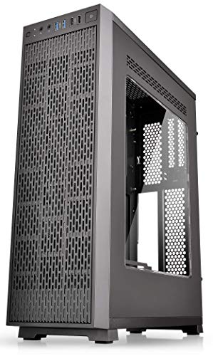 Thermaltake Core G3 Black Slim Small Form Factor ATX Perforated Metal Front and Top Panel Gaming Computer Case 2.0 Edition with Two 120mm Front Fan Pre-Installed CA-1G6-00S1WN-A0