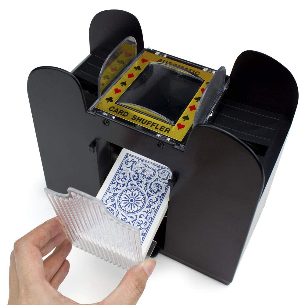 Brybelly Blackjack Shoe Collection|Clear Casino Grade Acrylic for Standard Decks| Shoe, Discard Tray & Shuffler - 6 Deck Size