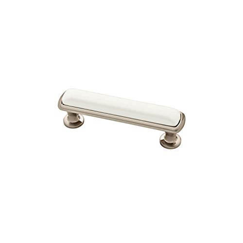 Liberty P37513C-SN-CP Modern Elegant Ceramic 3" (76mm) Cabinet Pull in Satin Nickel