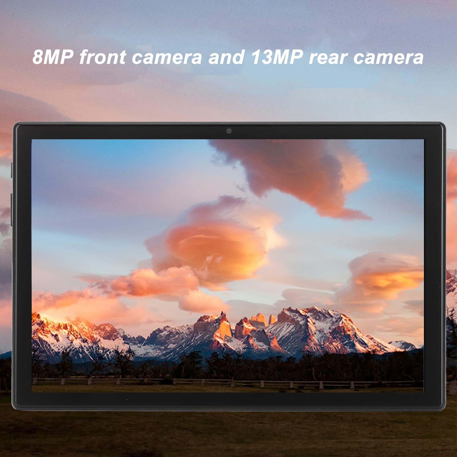 AMONIDA Office Tablet, 8GB RAM 128GB ROM Octa Core CPU HD Tablet 10.1 Inch for School (US Plug)