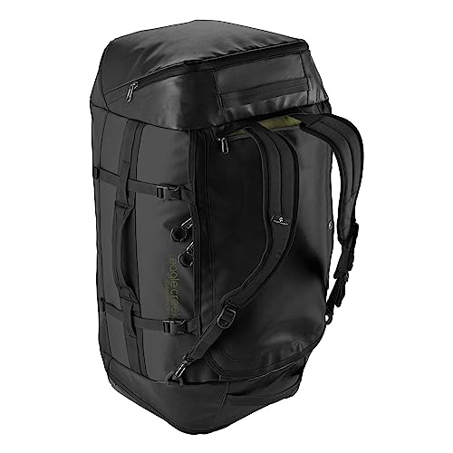 Eagle Creek Cargo Hauler 40L Duffel Bag for Travel with Made with Water-Repellent, Abrasion-Resistant TPU Fabric with Backpack Straps and U-Lid with Storm Flaps, Jet Black