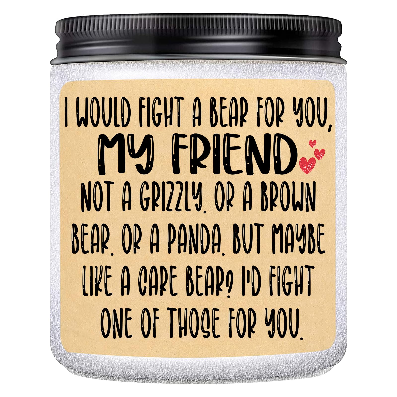AharHora Friend Gifts for Women, Natural Soy Wax Candles Funny Gifts for Friend, Friendship Gifts for Women Friends, Birthday Gifts for Friend - Friendship Candles